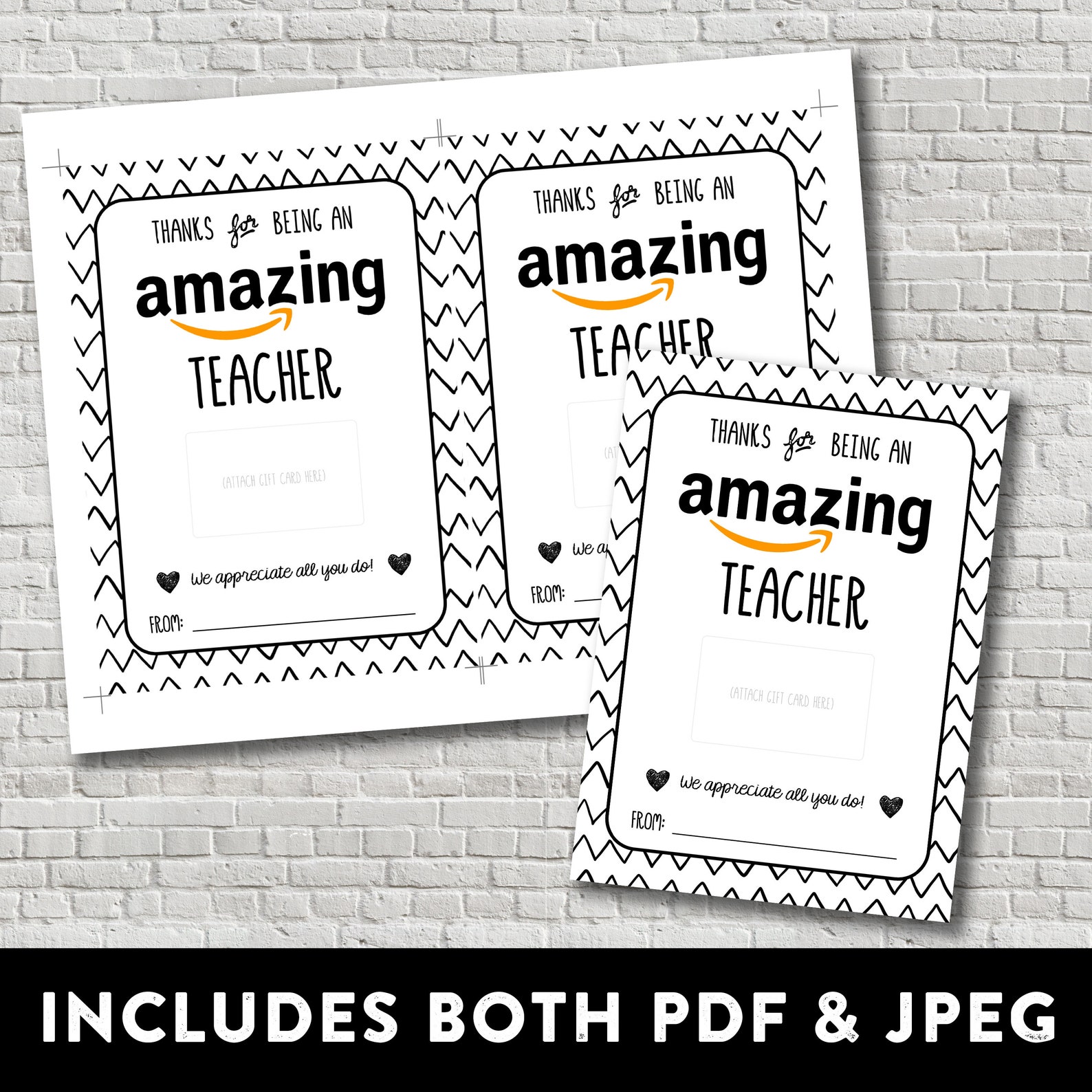 Amazon Gift Card Holder Teacher Appreciation Gift - Etsy