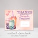 Teacher Appreciation Boba Tea Gift Card Holder Bubble Tea Thank You ...