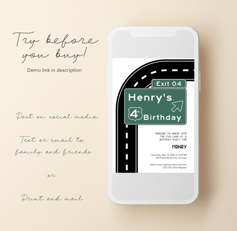 Interstate Sign Invitation - Exit Sign, Highway Patrol, Driving ...