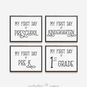 My First Day of School Sign - Middle School, Junior High - Printable ...