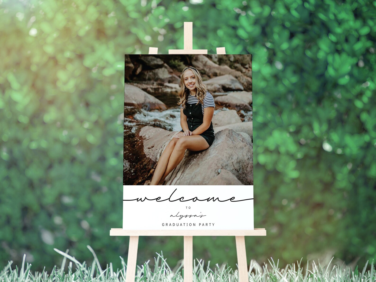 Graduation Welcome Sign, Grad Party Sign, Class of 2024, Entrance Sign ...