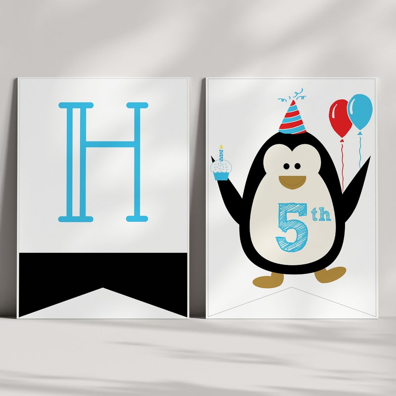 Penguin Banner - Etsy