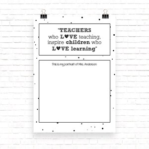 Teacher Appreciation Gift - All About My Teacher - Preschool Teacher ...