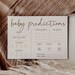 Baby Predictions Game - Contest - Gender Reveal Games - Boho Baby ...