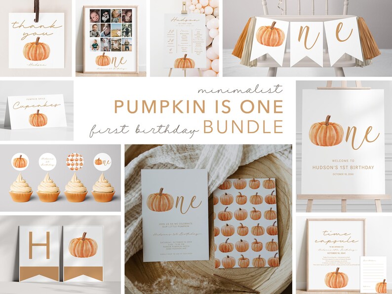 Pumpkin Thank You Card - Our Little Pumpkin, Editable Fall Thank You ...
