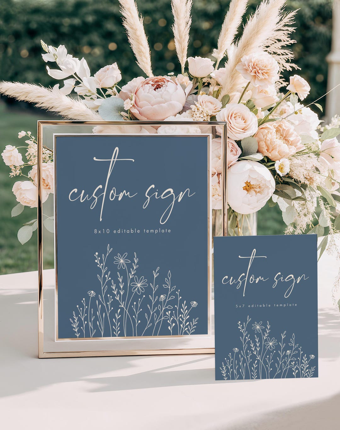 Baby in Bloom Sign - Wildflower Baby Shower Custom Sign - Personalized ...