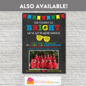 Neon Middle School Graduation Invitation Digital File Glow | Etsy