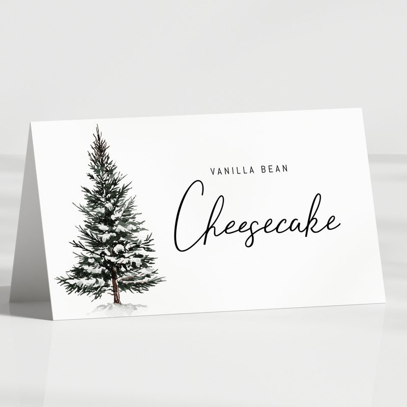 Christmas Place Card - Etsy