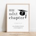 Next Chapter Graduation Party Sign, Personalized Graduation Party Sign ...