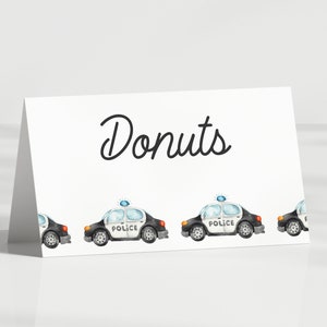 Police Party Signs - Set of 6 Cop Birthday Party Signs - Stop Resisting ...