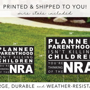 Gun Contol, Anti NRA Yard Sign, Pro Choice, Gun Reform Protest Sign ...