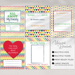 Father's Day Gift From Kids - All About My Daddy Book - Dad Gift From ...