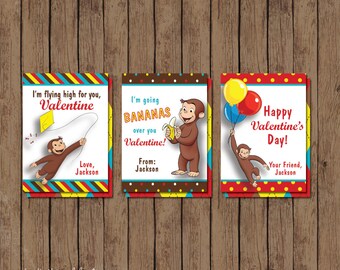 Curious George Cards | Etsy