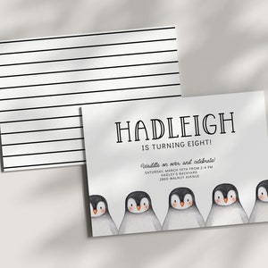 Penguin Party Sign - Penguin Birthday - Arctic Animal - Winter Baby ...