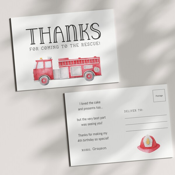 Fireman Thank You - Etsy