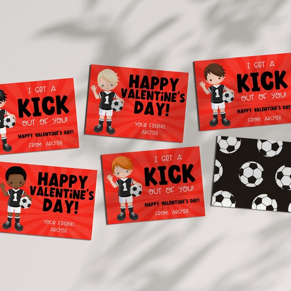 Soccer Valentine - Etsy