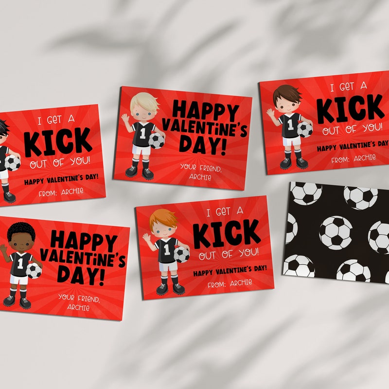 Soccer Valentine - Etsy