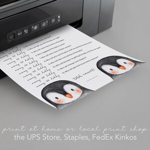 Mommy or Daddy Guess Who - Penguin Baby Shower Game - Instant Download ...