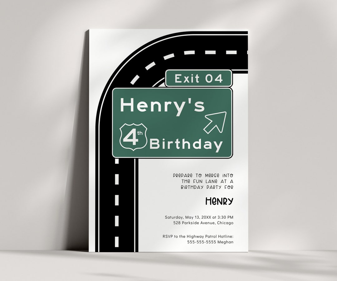 Interstate Sign Invitation - Exit Sign, Highway Patrol, Driving ...