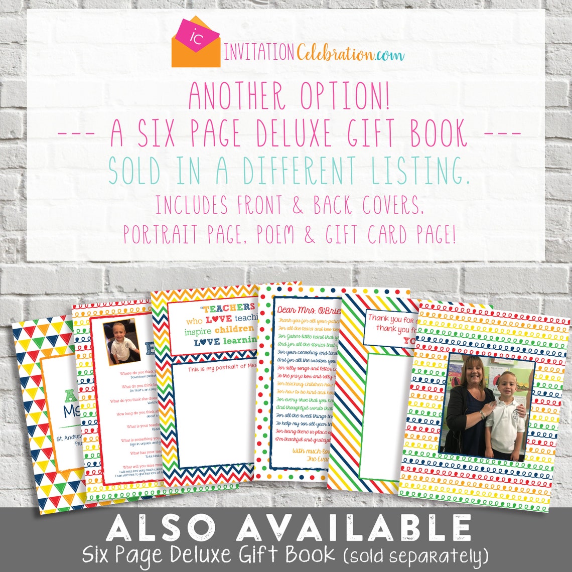 Preschool Teacher Appreciation Gift All About My Teacher - Etsy