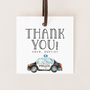 Police Party Sign - Police Car - Policeman Cop Birthday Welcome Sign ...