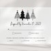 Black and White Christmas Party Food Tent Cards, Place Card, Holiday ...