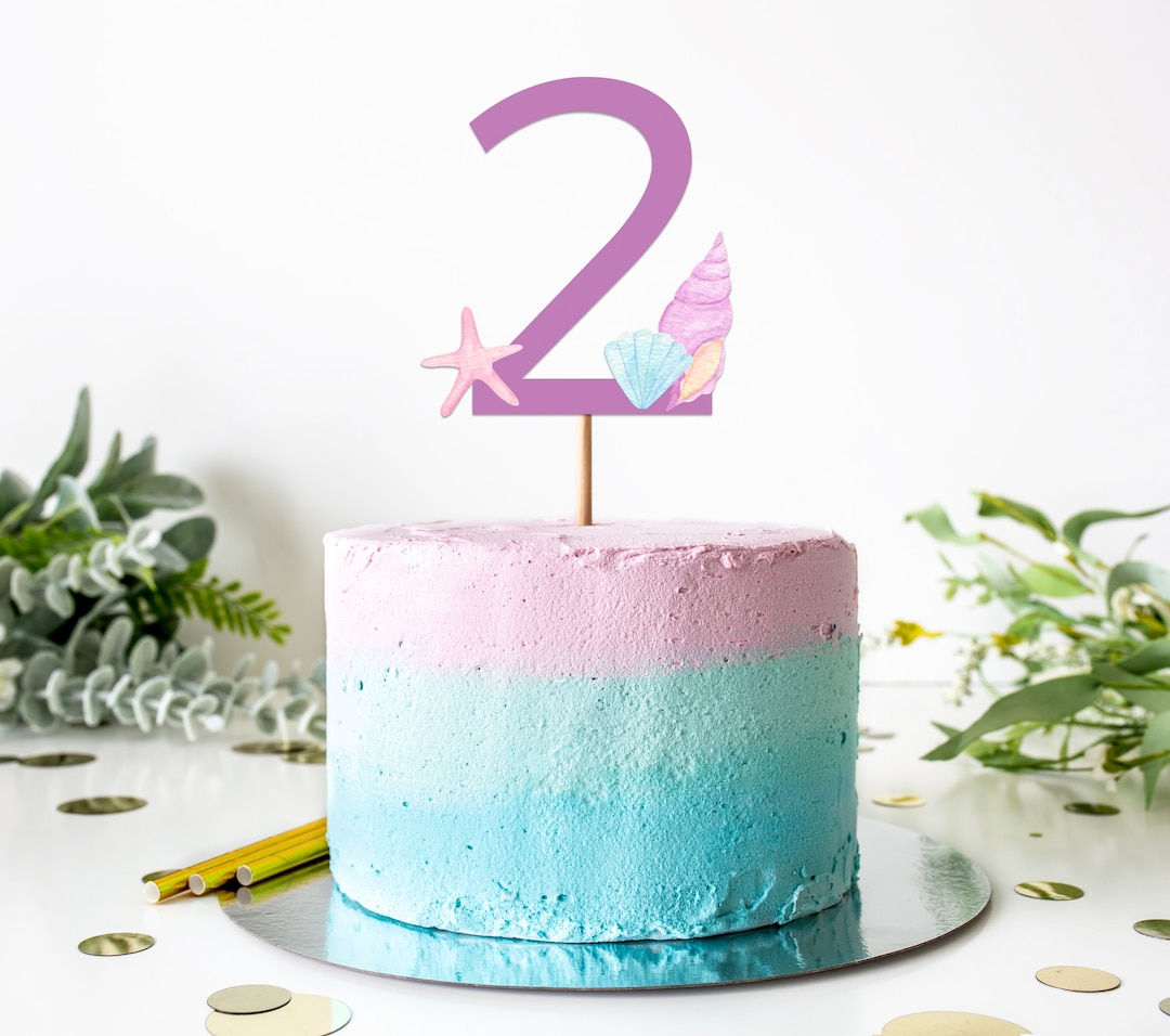 Two the Sea Cake Topper - Under the Sea Party - 2nd Birthday Cake ...