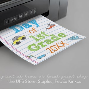 First Day of School Sign Printable - Back to School Sign - Editable ...