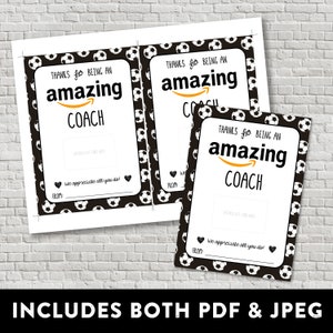 Soccer Coach Gift - Amazon Gift Card Holder - Coach Appreciation Gift ...