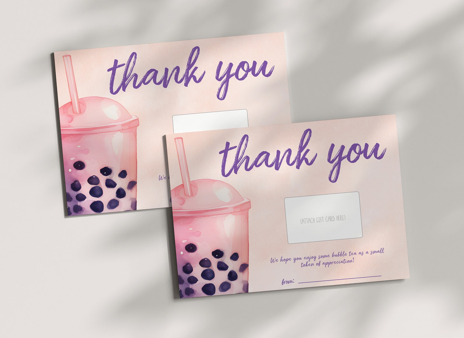 Boba Tea Gift Card Holder Bubble Tea Teacher Appreciation - Etsy