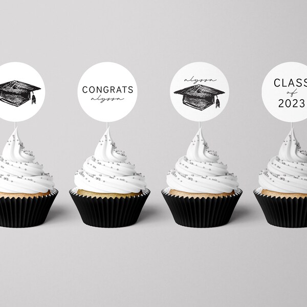 Graduation Cupcake - Etsy