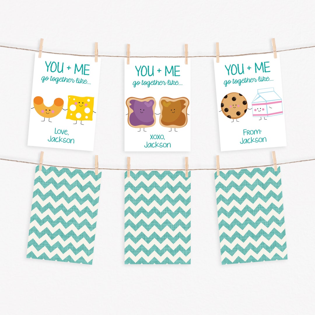 Valentine Cards for Class - Kids PRINTABLE - Perfect Pair - Milk ...