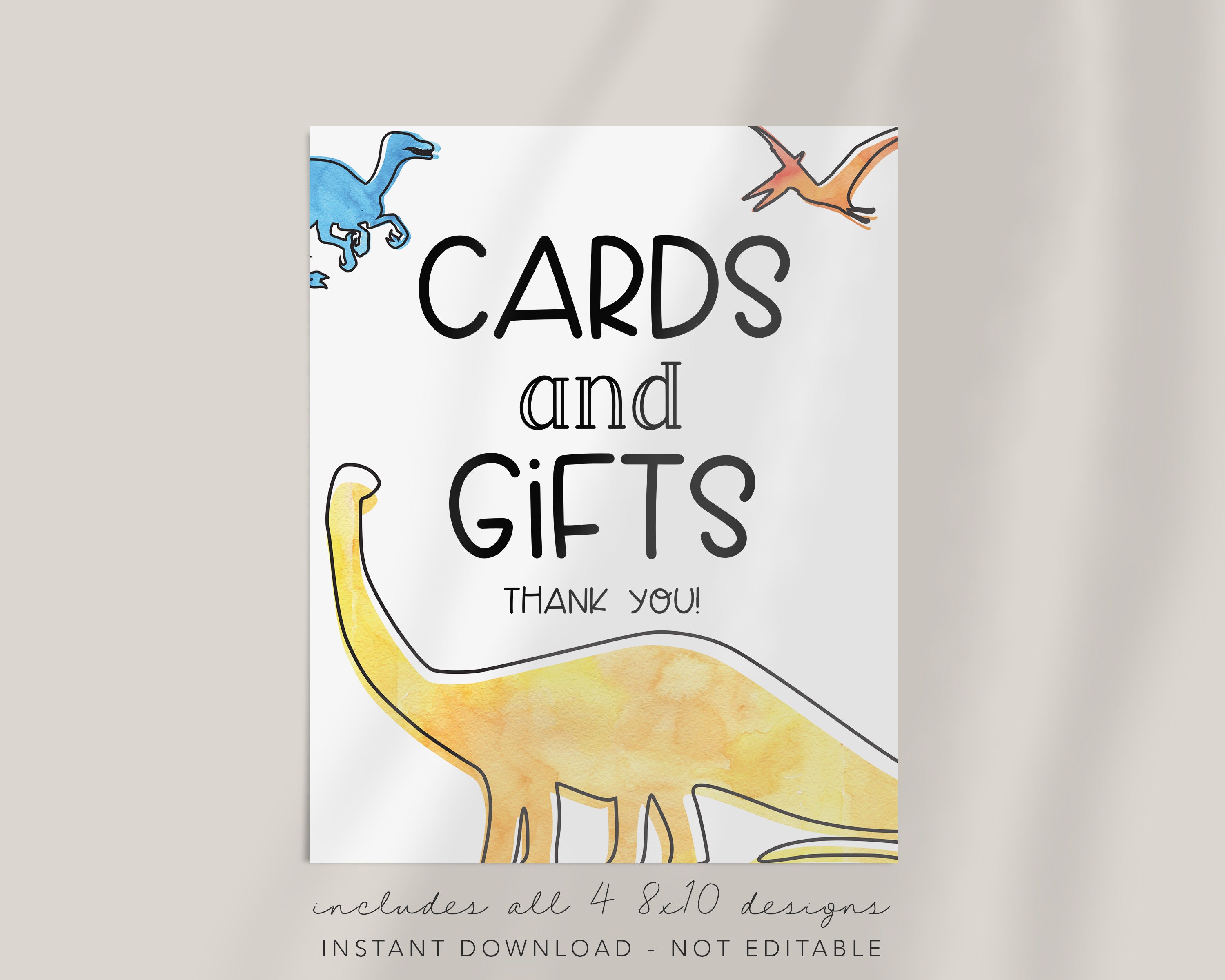 Dinosaur Party Signs - Fossil Fuel - Adopt a Dino - Favor Sign - Dino ...