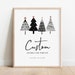 Black and White Christmas Party Sign Minimalist Holiday Party Custom ...