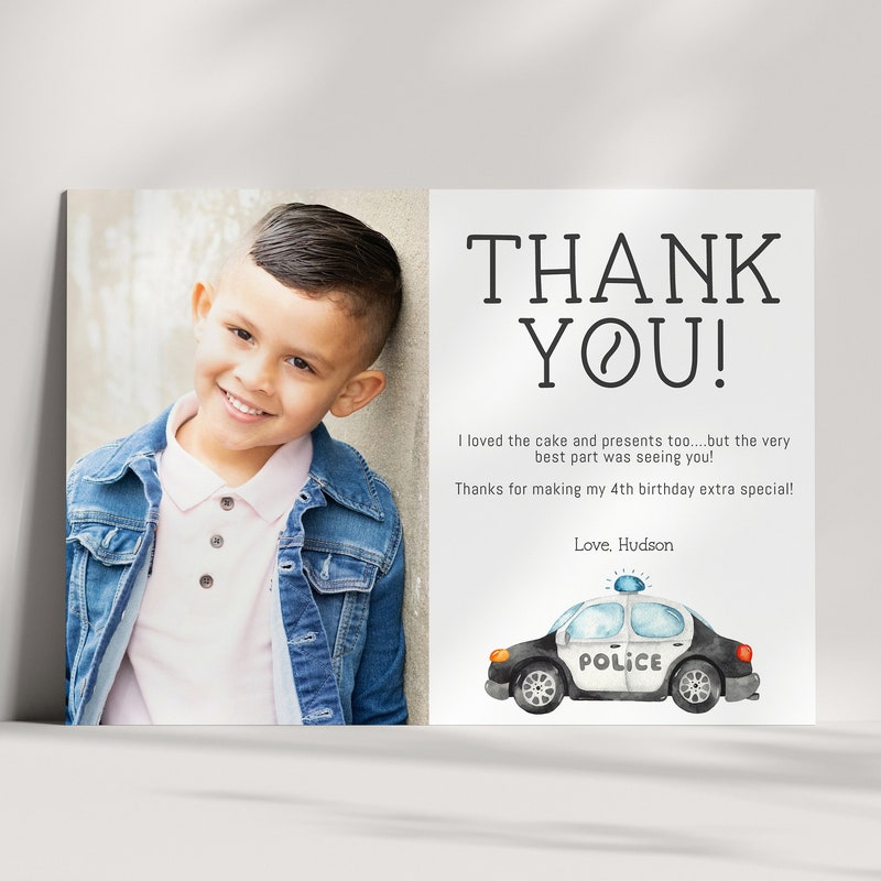 Police Thank You Cards - Etsy