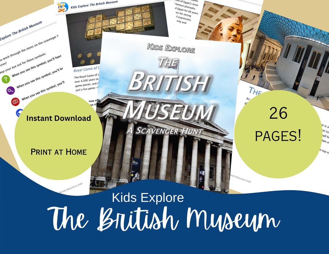 British Museum Scavenger Hunt, Travel Games for Kids, England ...