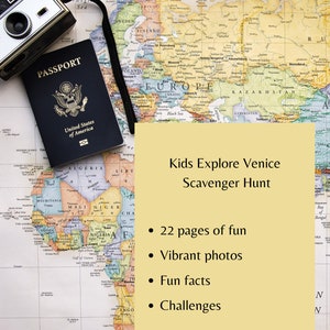 Venice Scavenger Hunt, Kids Explore Italy, Kids Travel Activity ...