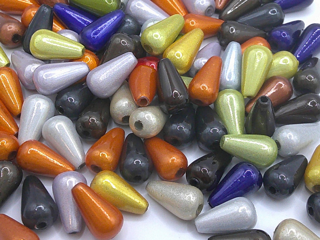 100 Acrylic Miracle Tear Drop Beads 10x5.5mm (9/6) - Etsy