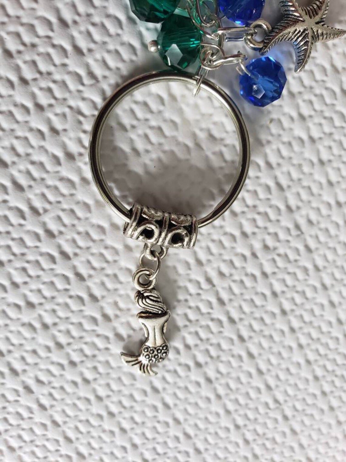 Keychain Mermaid Keychain Under the Sea Theme Keychain - Etsy