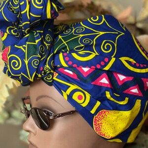Multi-colored Head Wrap| Ankara Fabric | Headscarf |gifts - Etsy
