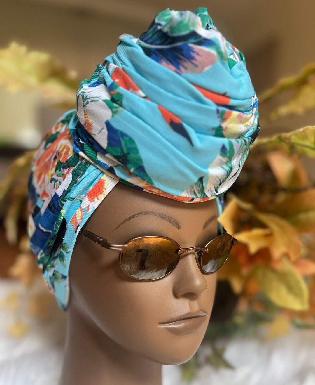 Ship Quickly Soft Stretchy Head-wrap, Ocean Blue Headwrap,knit Headwrap ...