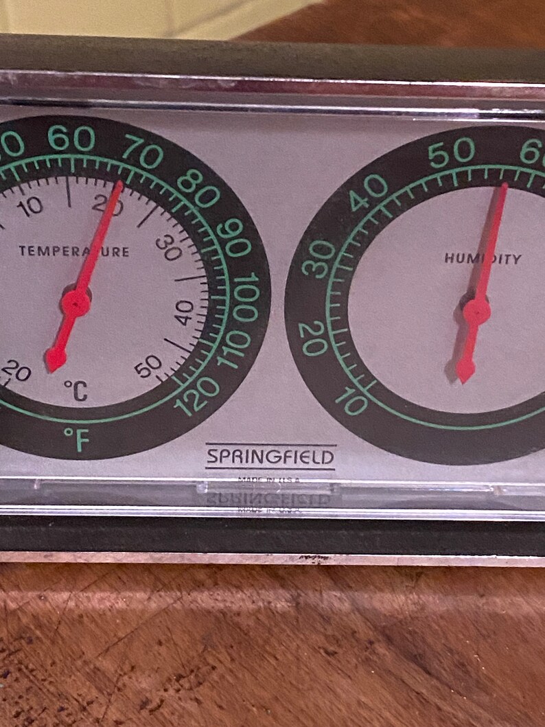 Vintage Springfield Tabletop Thermometer - Etsy