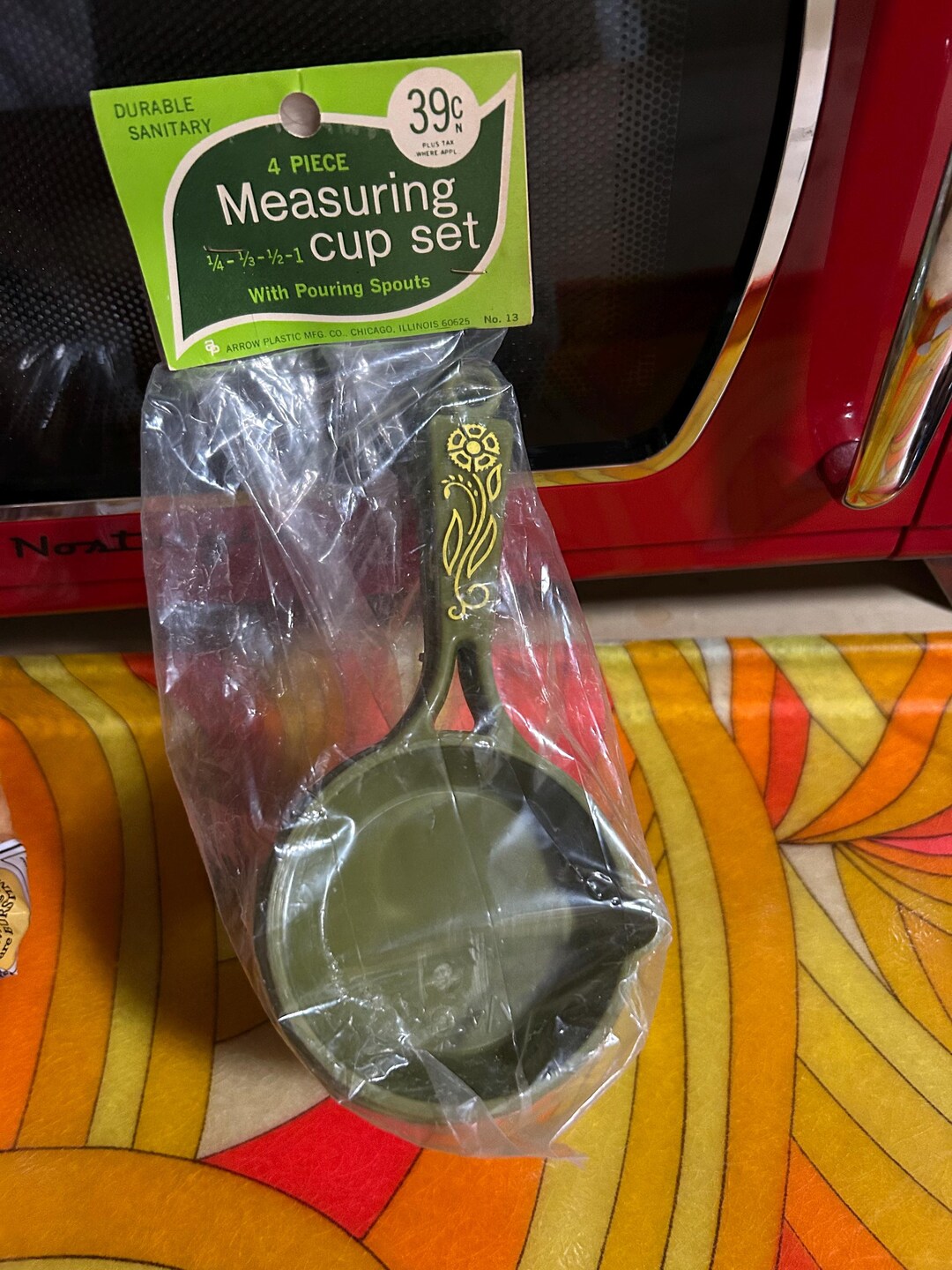 Vintage Green Measuring Cup Set of 4 New Old Stock - Etsy