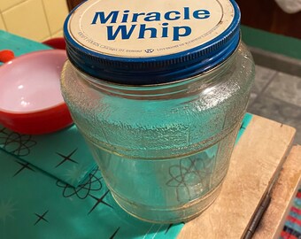 Vintage Miracle Whip Jar With Metal Lid. - Etsy