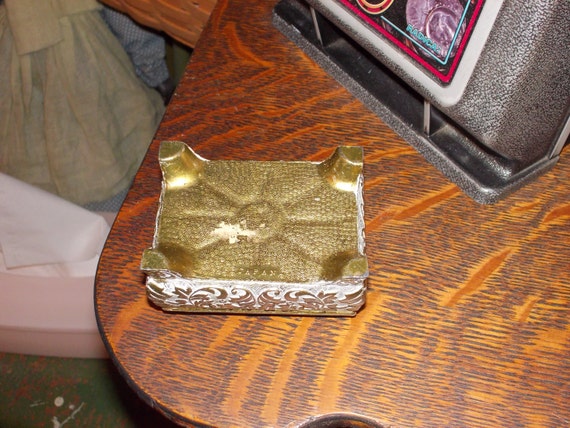 vintage cast iron victorian trinket box - Gem