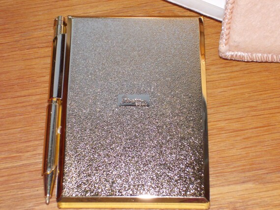 vintage stratton compact notepad - Gem