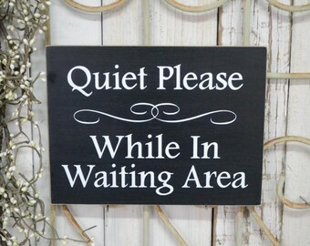 Waiting room signs | Etsy