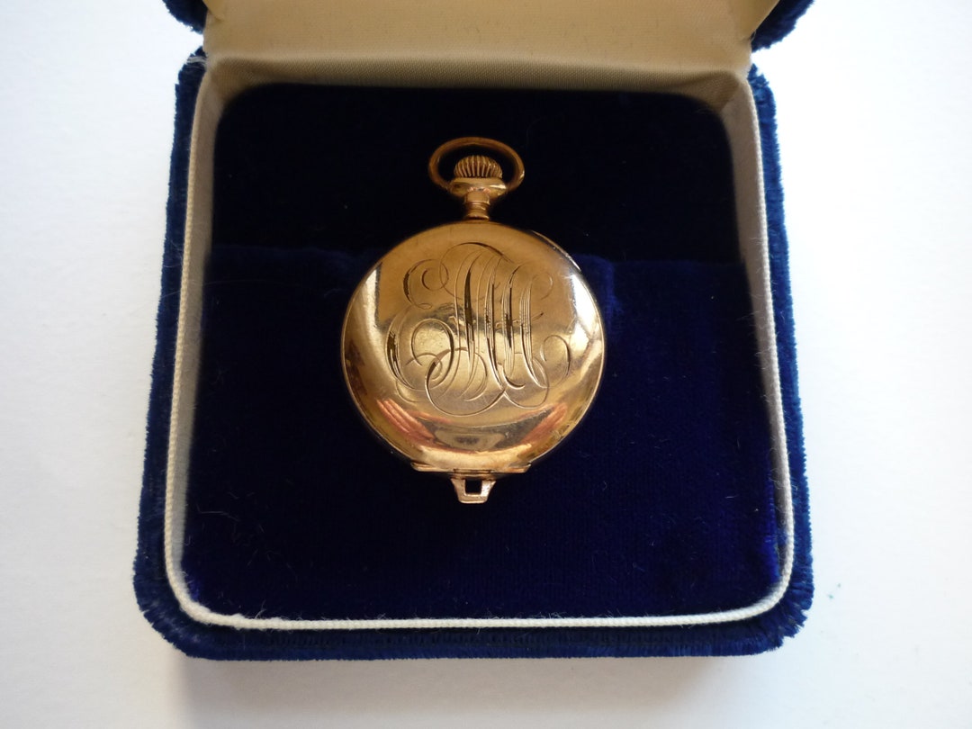 Antique Waltham 14K Gold Filled Open Face Ladies 15 Jewel Pocket Watch ...