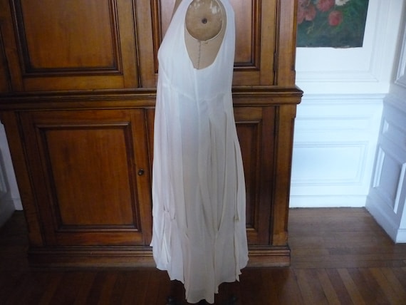 Vintage Morgane Le Faye New York Ivory Silk Chiffon E… - Gem