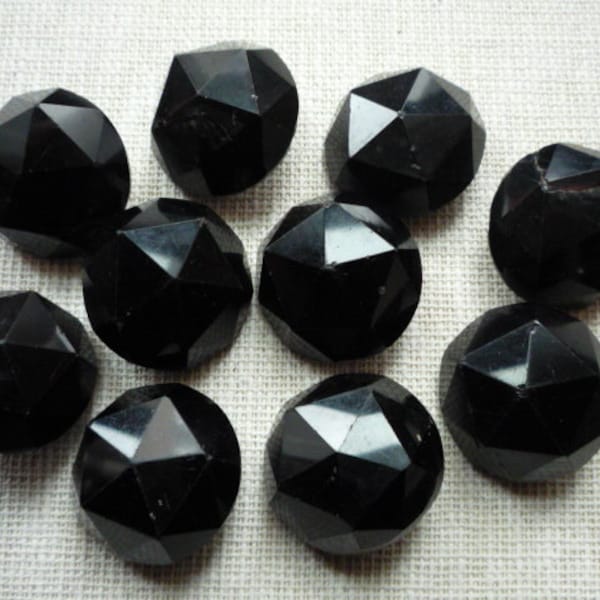 Antique Jet Buttons - Etsy